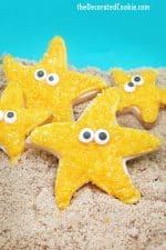 STARFISH COOKIES -- a fun decorated cookie for summer