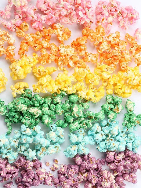 Rainbow Popcorn - The Decorated Cookie
