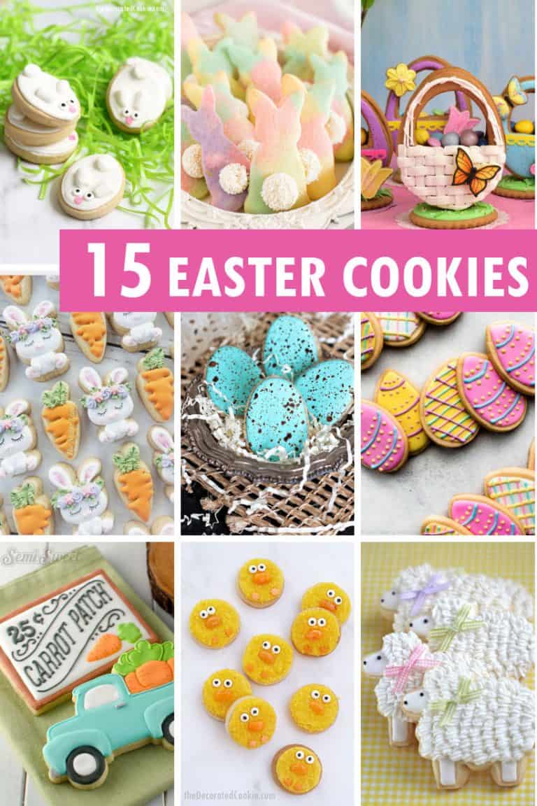EASTER COOKIES -- a roundup of 15 clever decorated cookies.